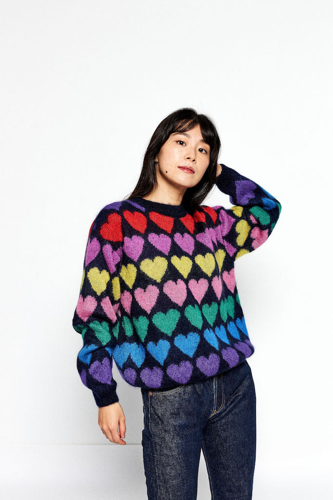 Cathy multico sweater - Mohair sweater